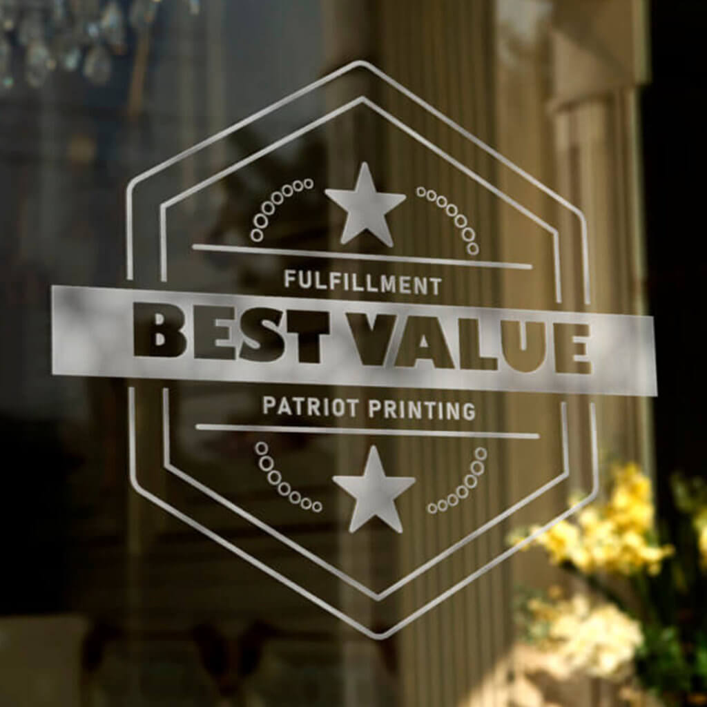 Vinyl Window Decals Printing - Patriot Print Fulfillment